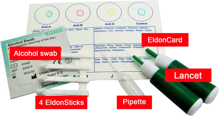 Blood Typing From Home Using the EldonCard Blood Type Test Kit ...